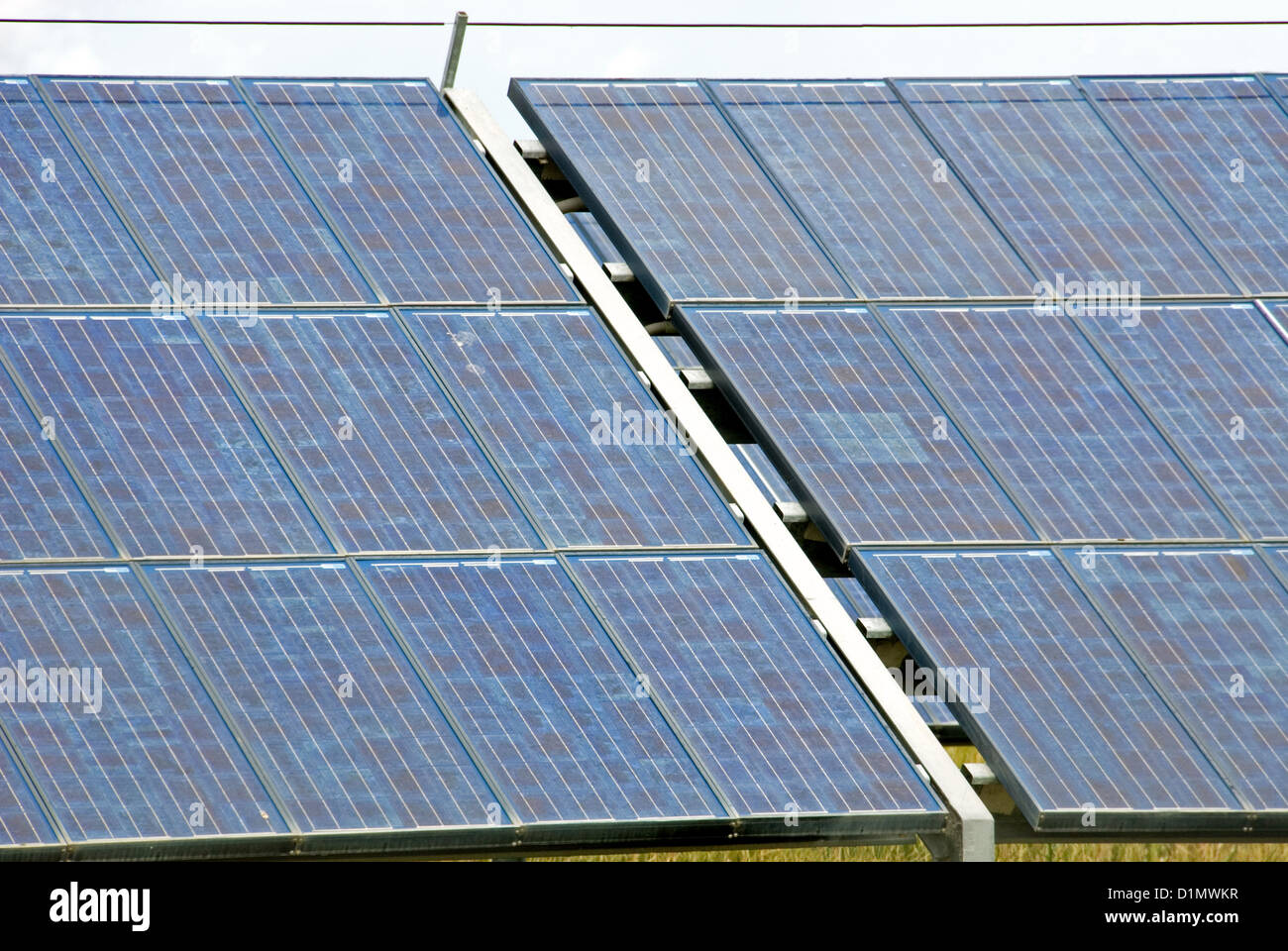 A bank of solar panels Stock Photo - Alamy