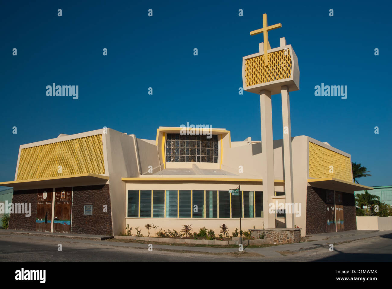 Corozal Church, Belize, Central Ameeica Stock Photo - Alamy