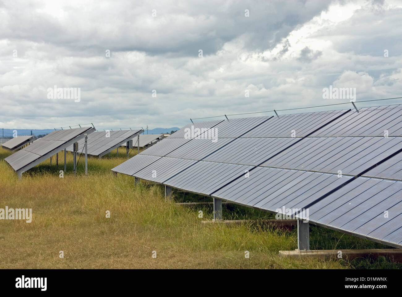 A bank of solar panels Stock Photo - Alamy