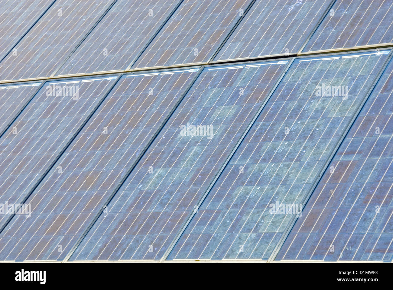A bank of solar panels Stock Photo - Alamy