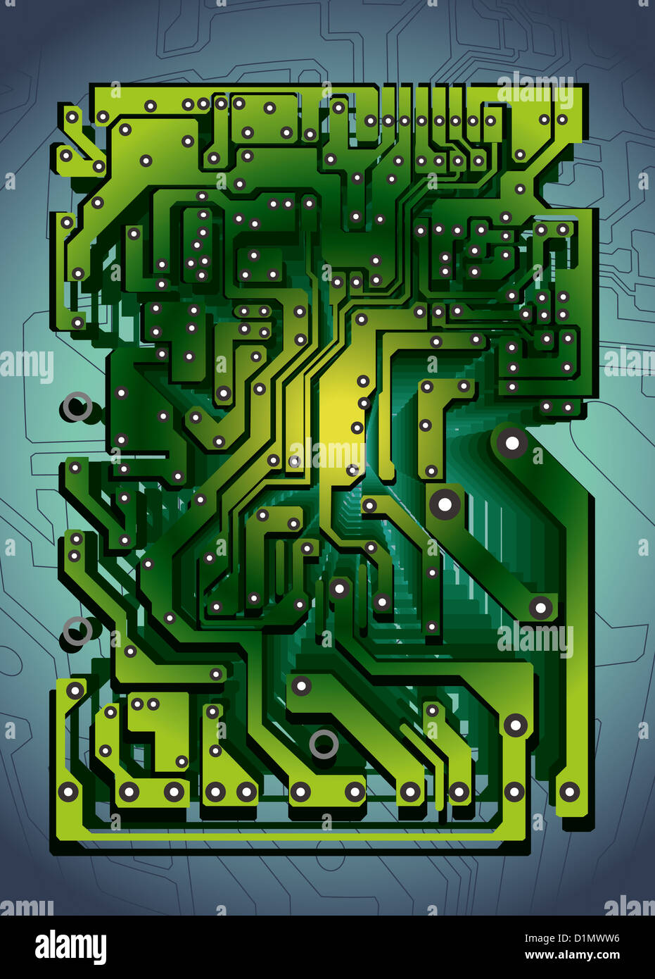 technology vector abstract with circuit board texture Stock Photo - Alamy