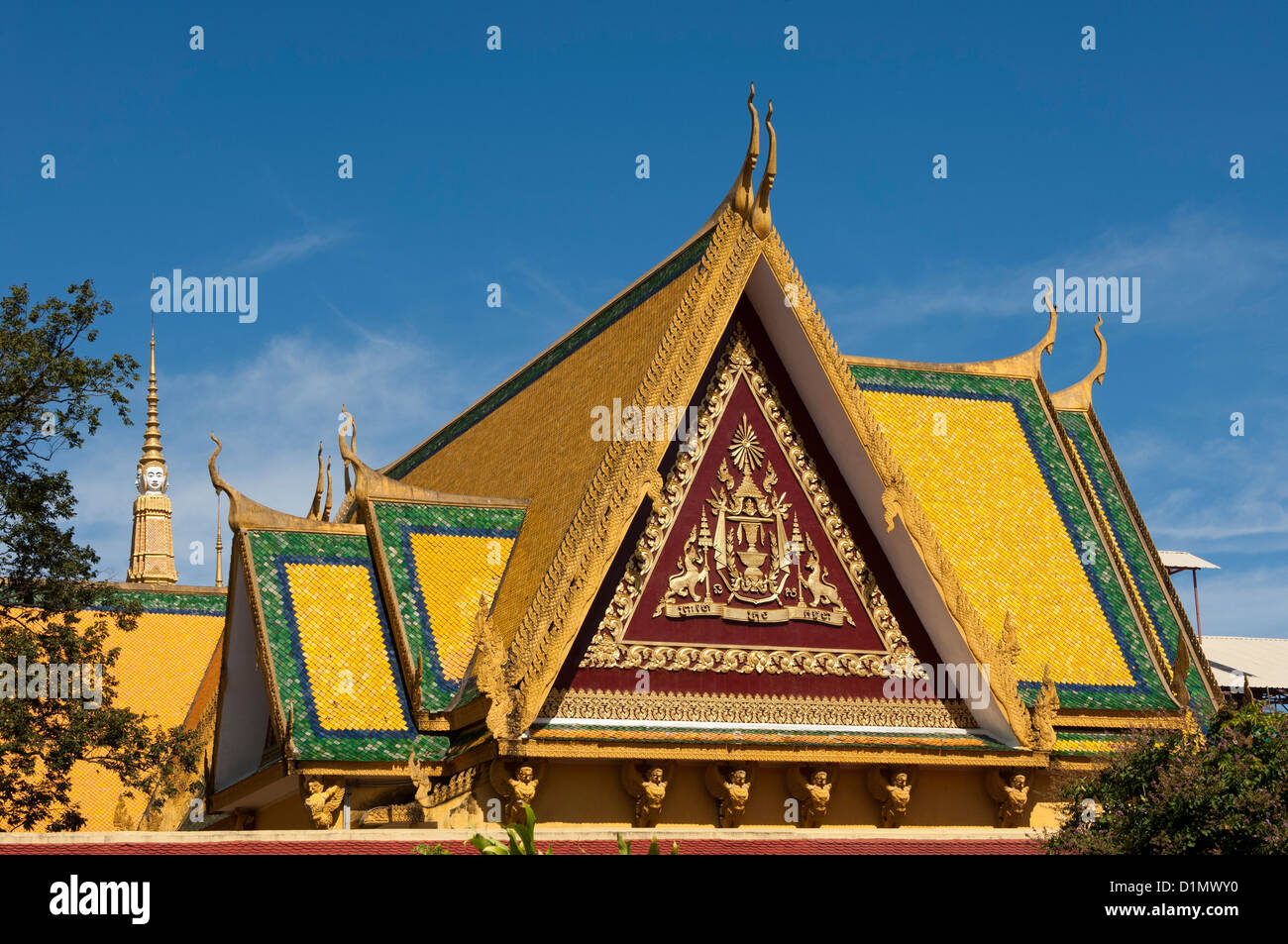 Traditional multi-level stepped roof with gable and chofah at the Royal ...