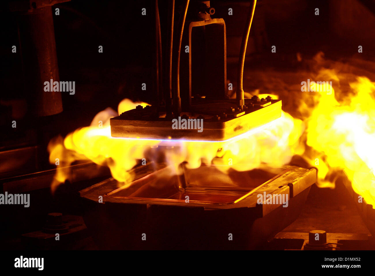 glass making factory, production assembly, Czech Republic Stock Photo ...