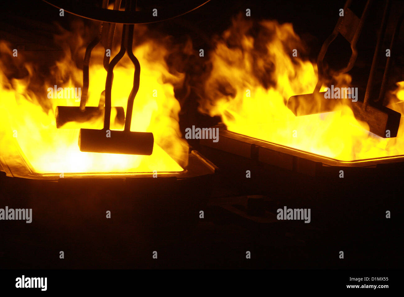 manufacture of boiling glass on the production line, Czech Republic ...