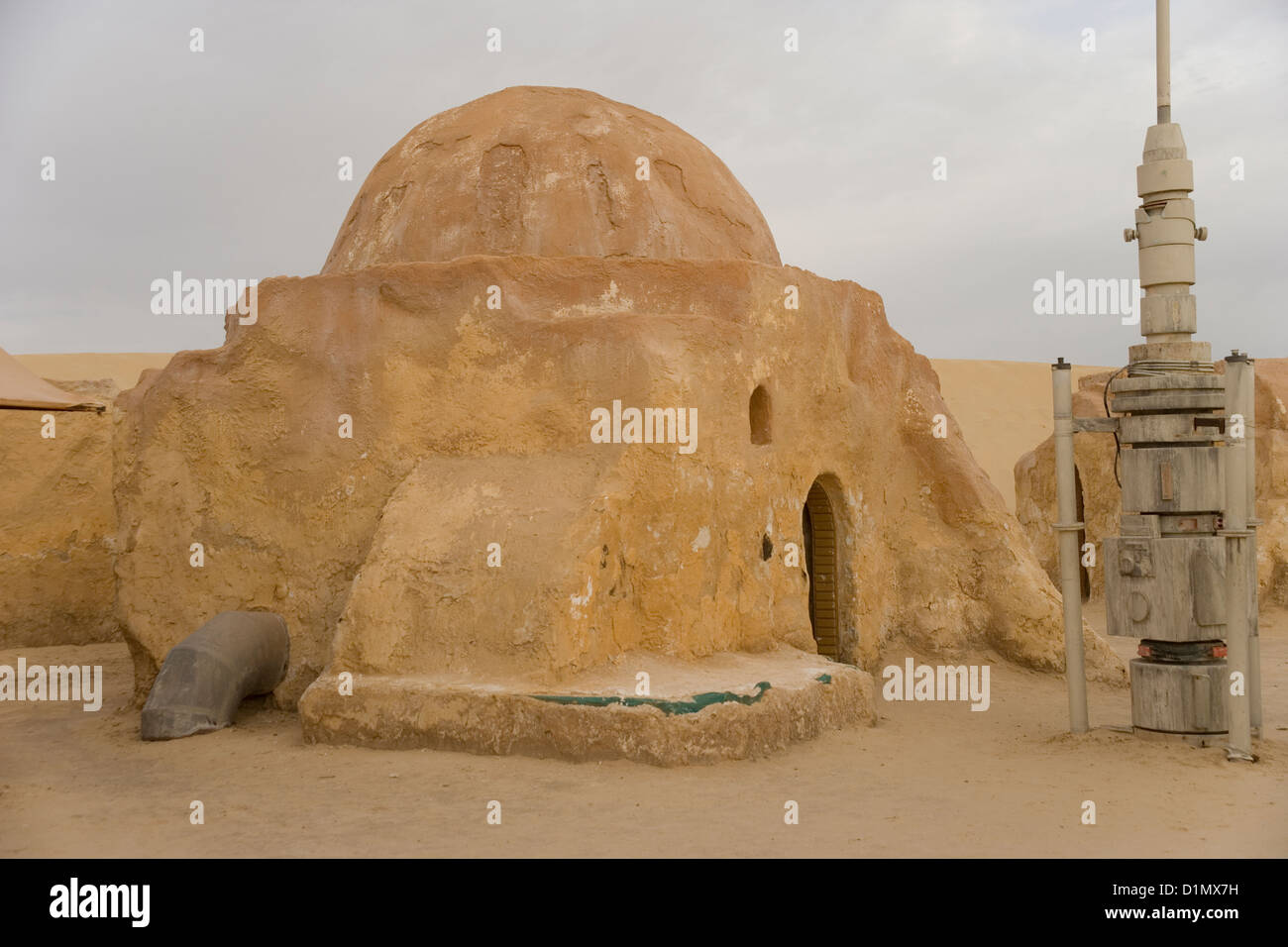 Film set in the Sahara desert near Tozeur in central Tunisia used in a ...
