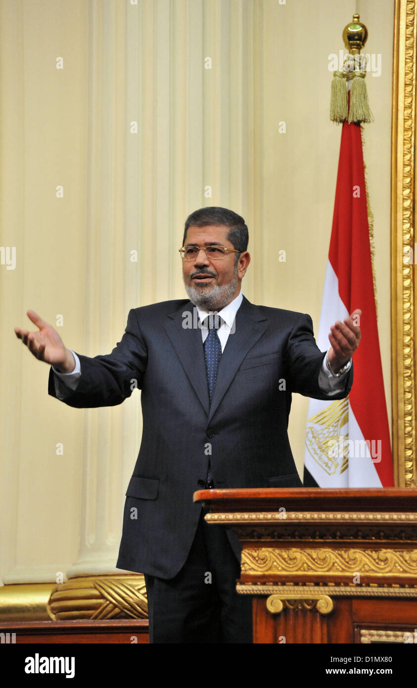 Dec. 29, 2012 - Cairo, Cairo, Egypt - Egyptian President Mohamed Mursi ...