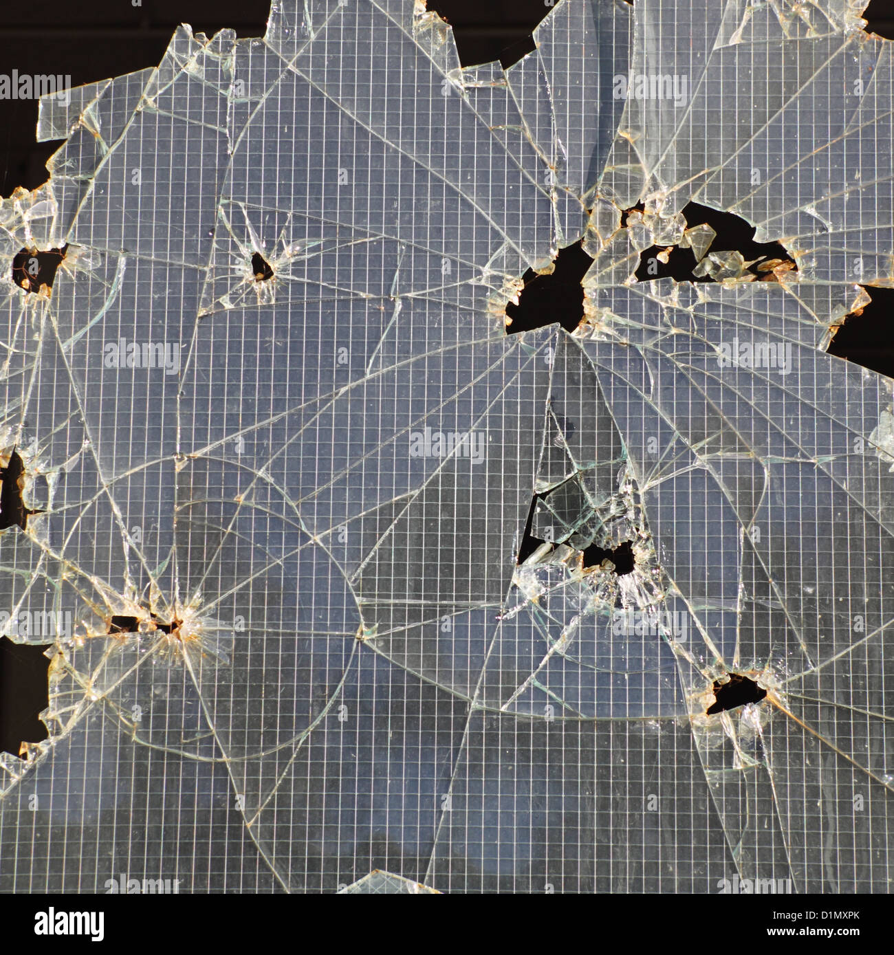 Smashed glass in an abandoned industrial building Stock Photo - Alamy