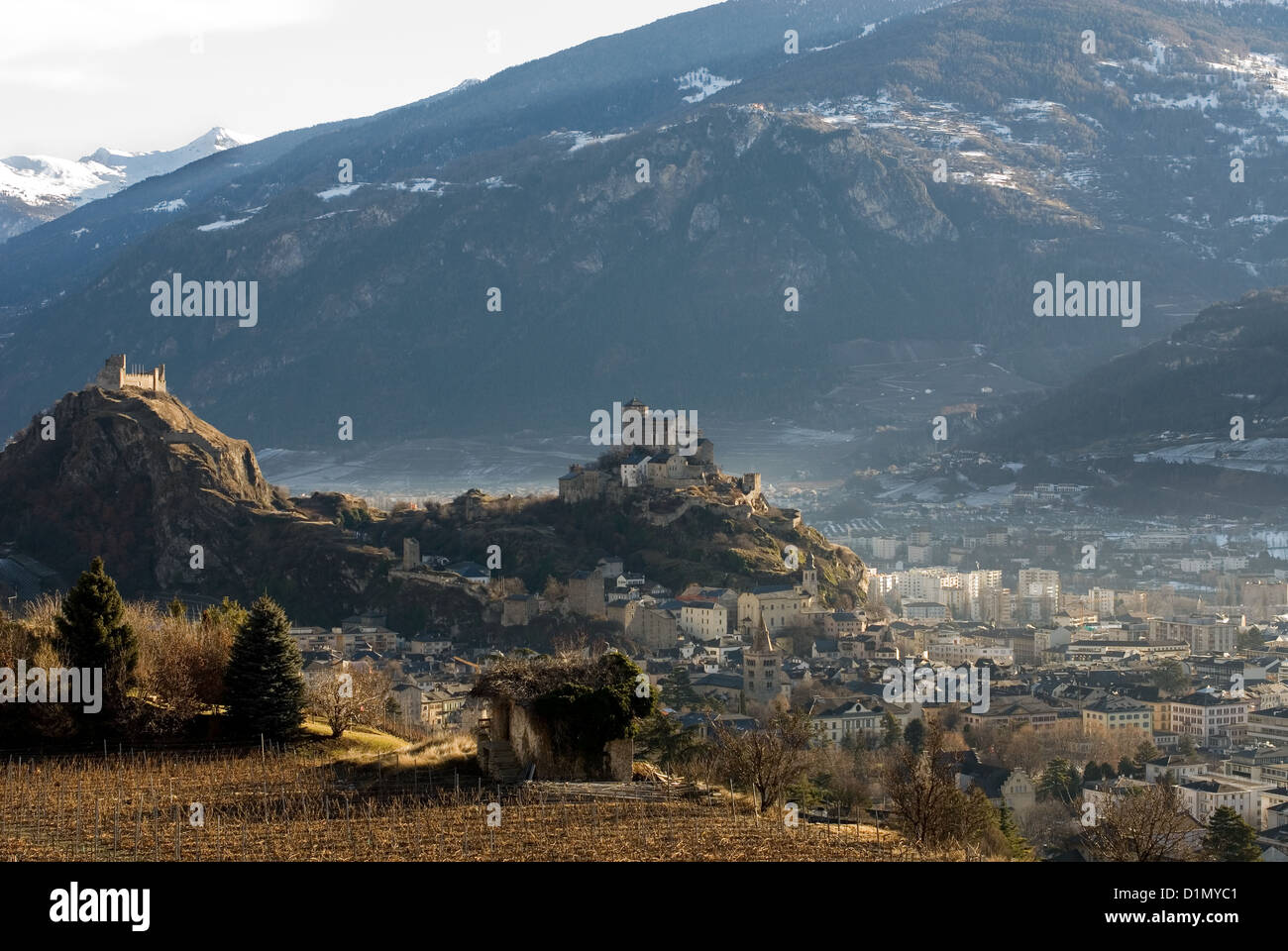 Sion switzerland winter hi-res stock photography and images - Alamy