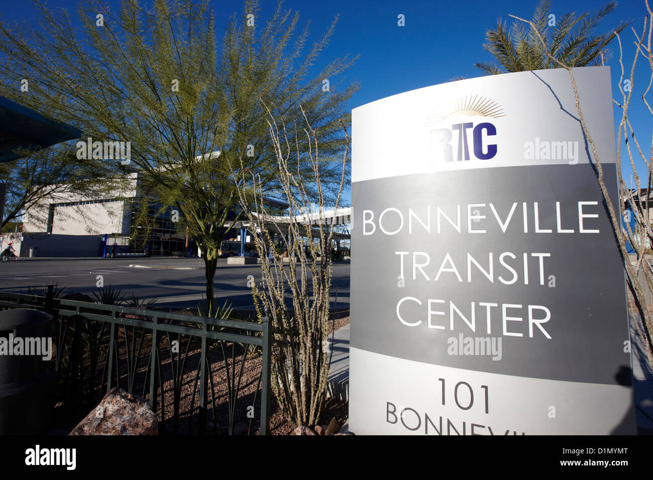 rtc bonneville transit center bus station Las Vegas Nevada USA Stock ...