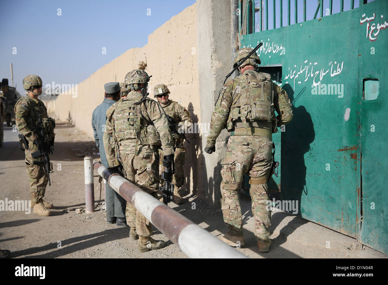 Security force team member for provincial reconstruction team prt farah ...