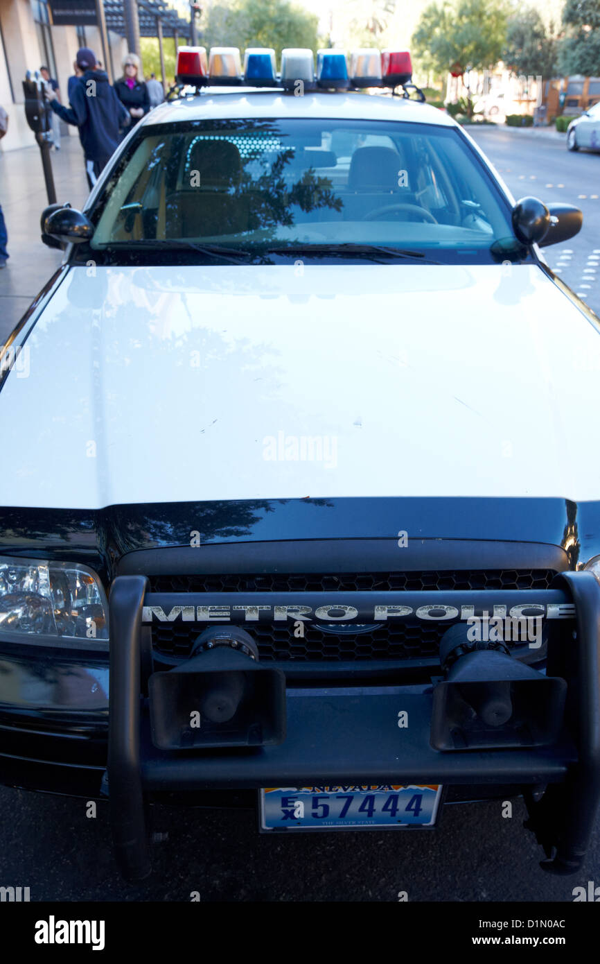 metro metropolitan police squad patrol police car Las Vegas Nevada USA ...