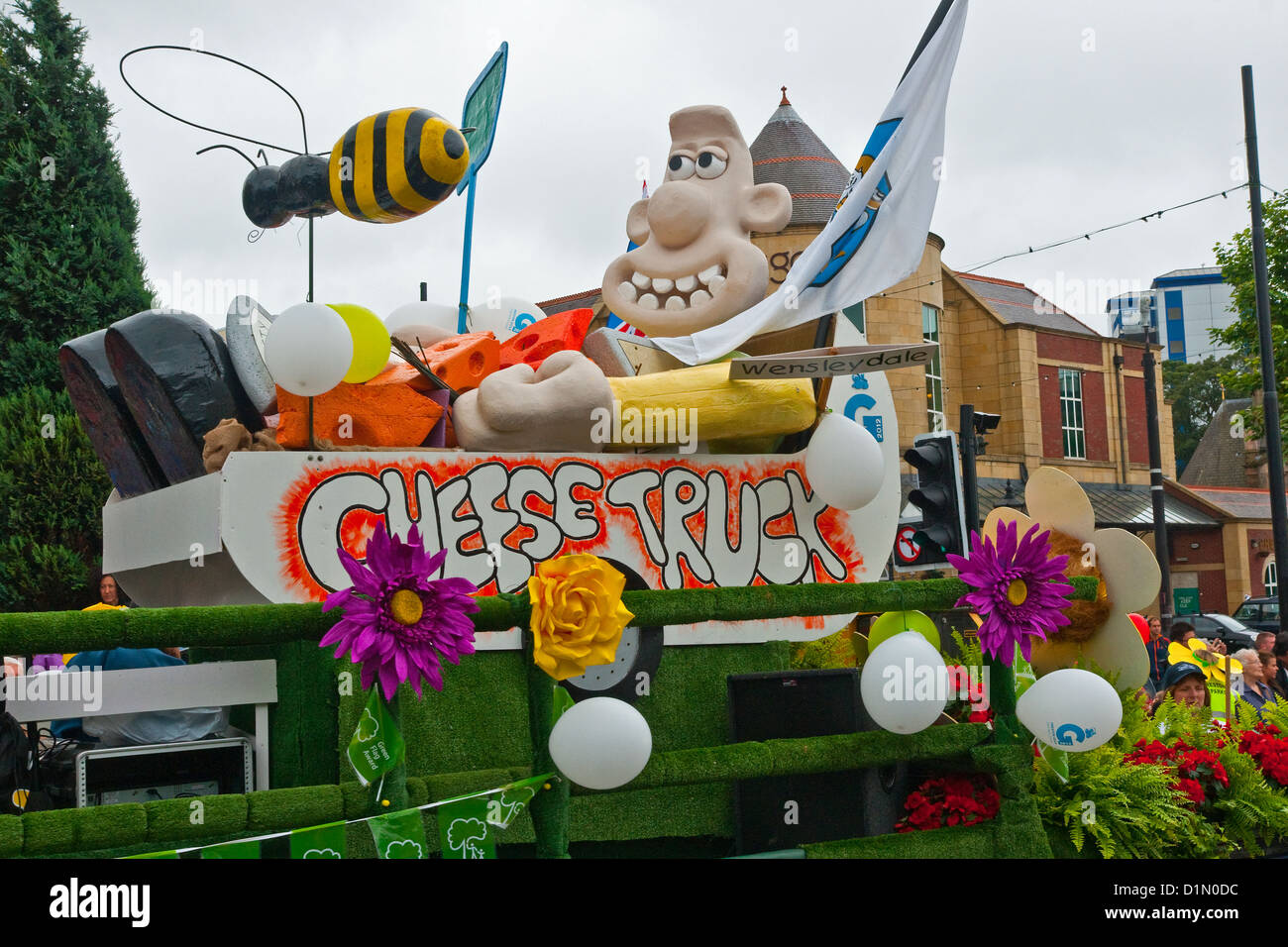 Wallace and Gromit float taking part in a procession to mark Preston ...