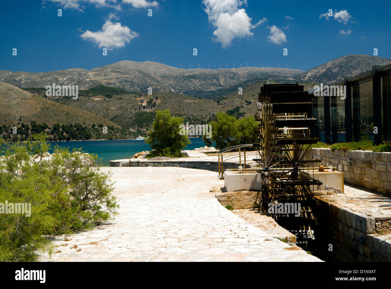 fanari waterwheel argostoli kefalonia ionian islands greece Stock Photo ...