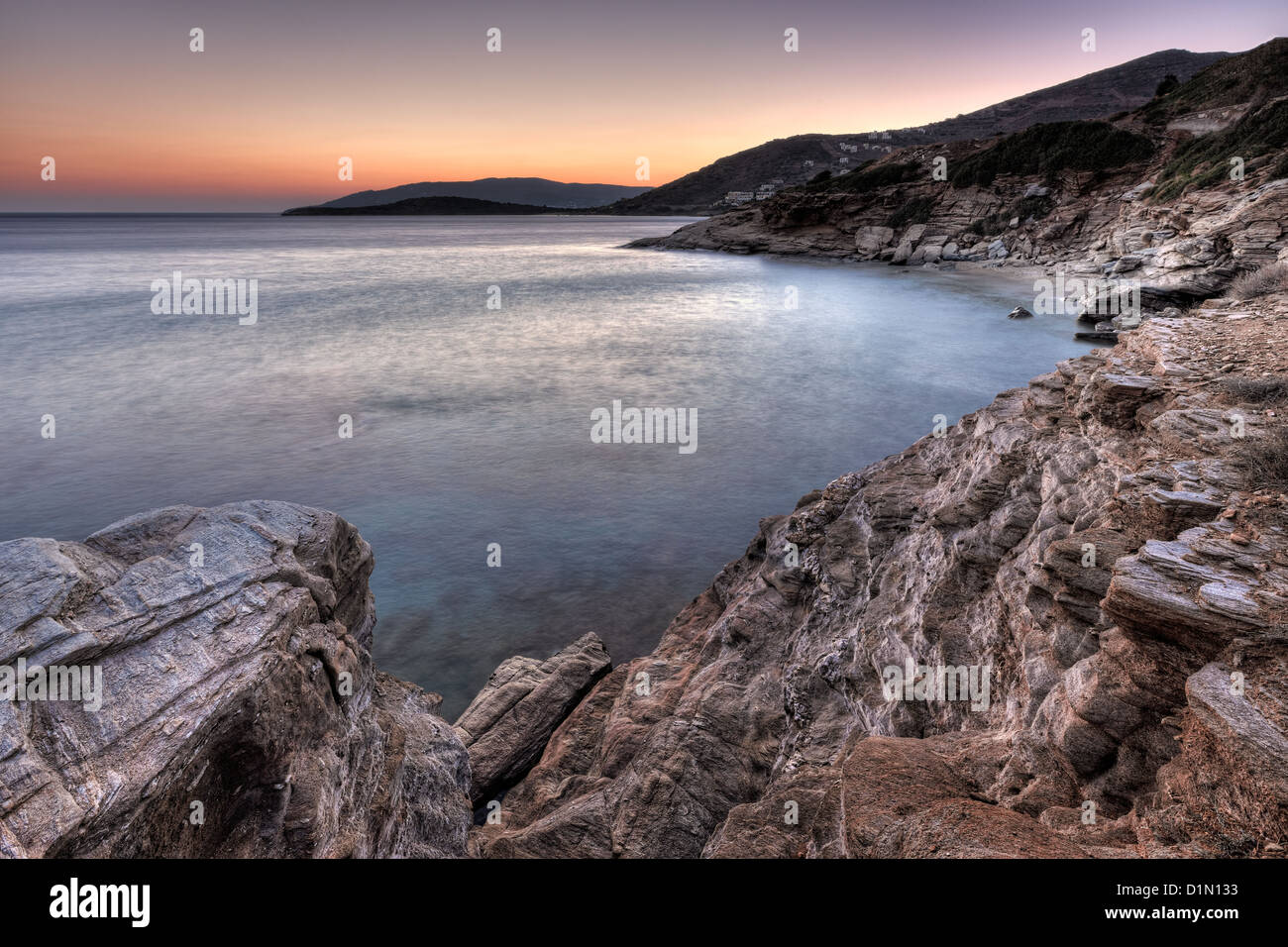 Greece ocean sunset hi-res stock photography and images - Alamy