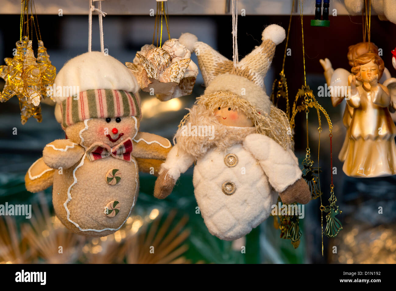 Switzerland, Basel. Basel Winter Holiday Market (aka Basler Weihnacht ...
