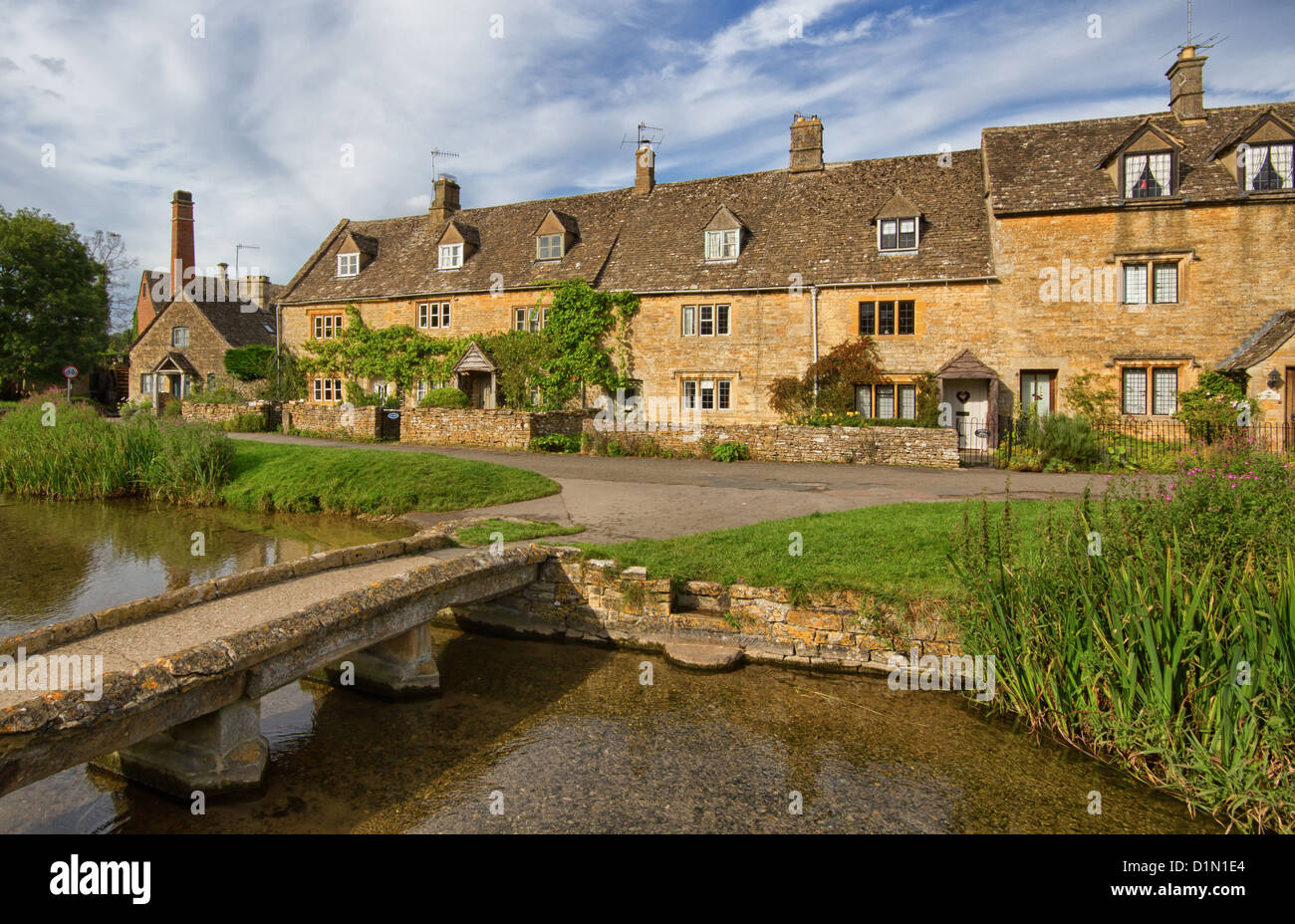 The village of Lower Slaughter in the Cotswolds Stock Photo - Alamy
