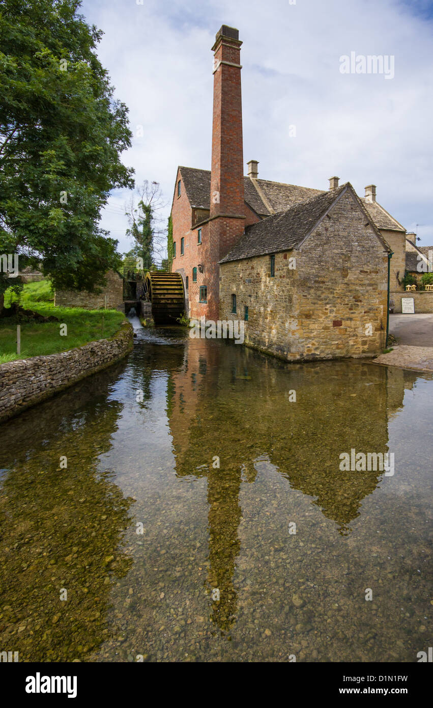 The Old Mill in the village of Lower Slaughter in the Cotswolds Stock ...