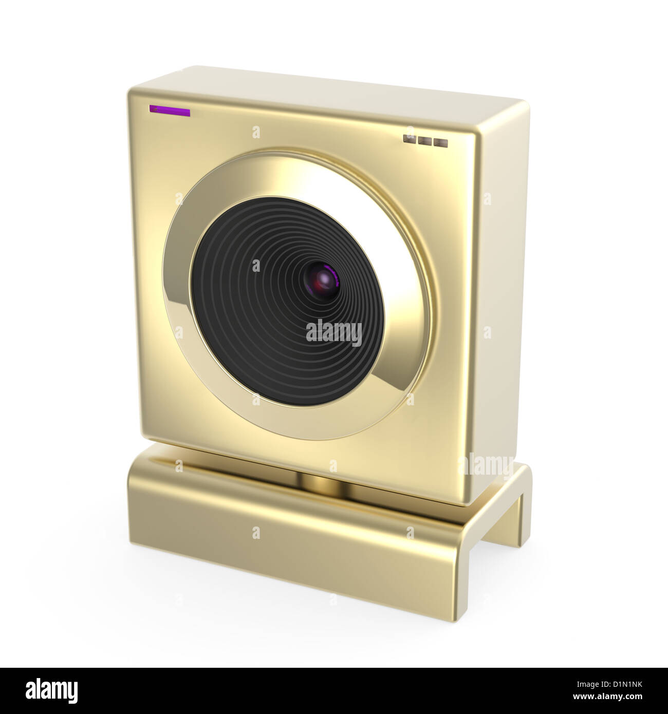 Luxury gold web camera on white background Stock Photo - Alamy