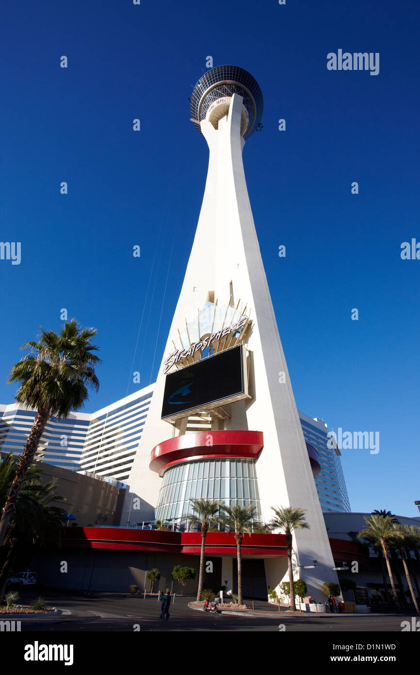 stratosphere hotel tower and casino Las Vegas Nevada USA Stock Photo ...