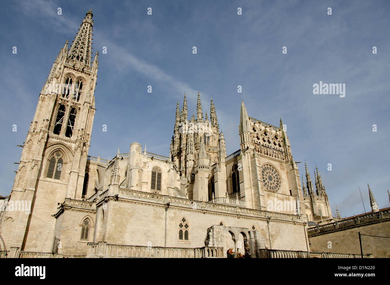 Burgos Cathedral. The Cathedral of Burgos in city centre of Burgos ...