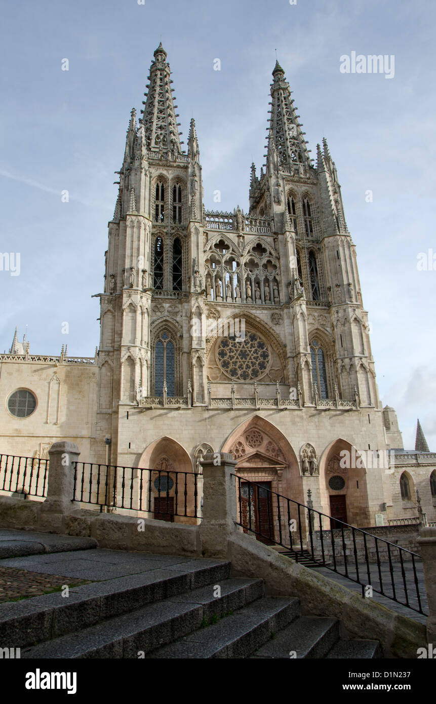Burgos Cathedral. The Cathedral of Burgos in city centre of Burgos ...