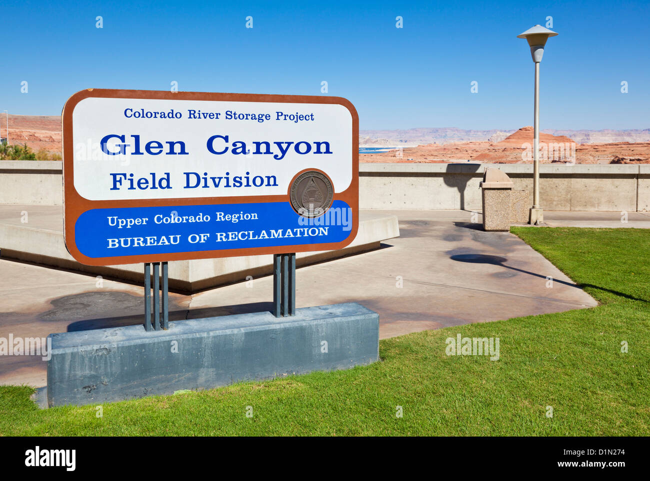 Glen canyon dam sign hi-res stock photography and images - Alamy