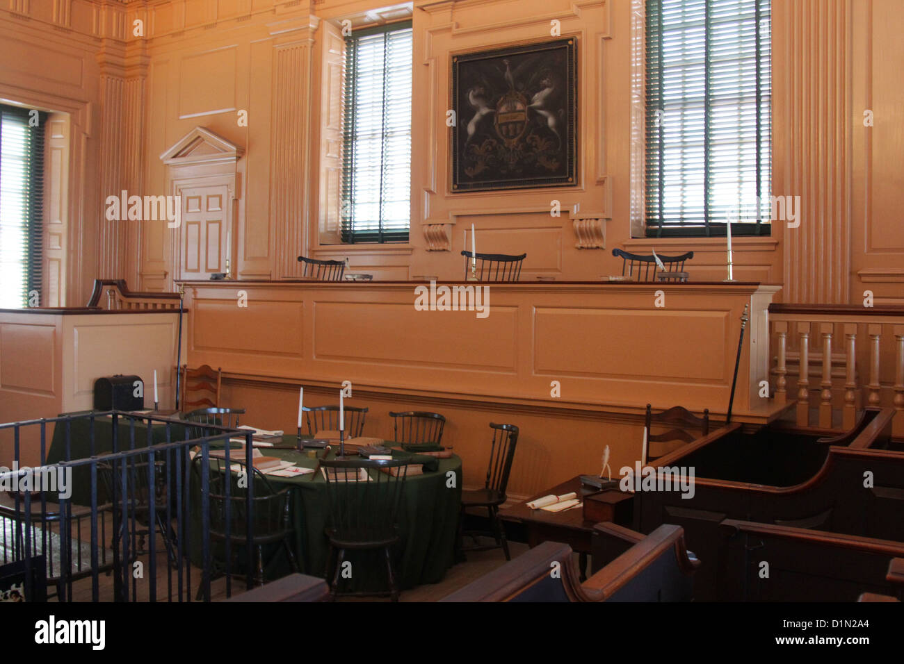 Independence Hall, interior views Stock Photo - Alamy