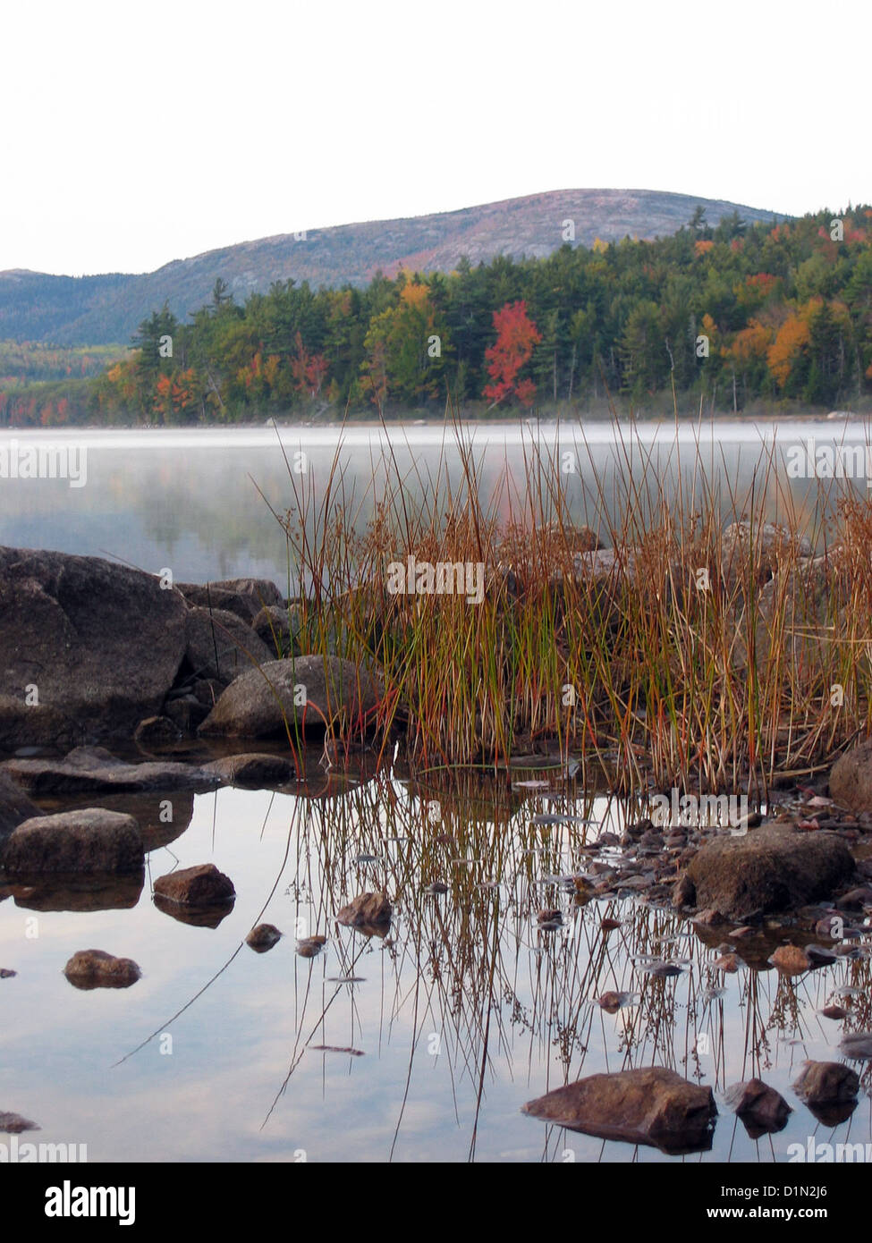Acadia National Park Fall - Eagle Lake View Stock Photo - Alamy