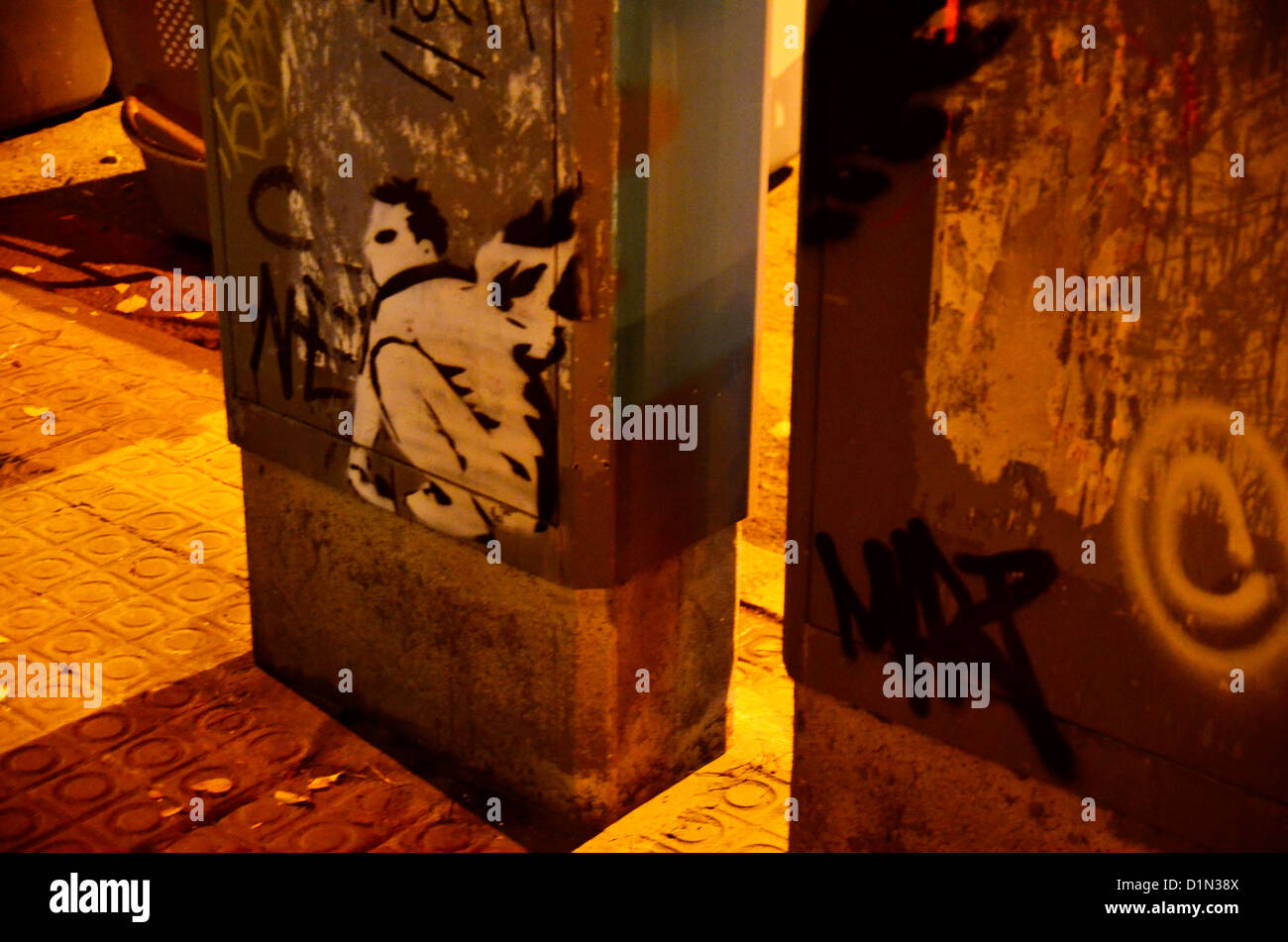 Street art in Sant Antoni neighborhood, the new hipster area in ...