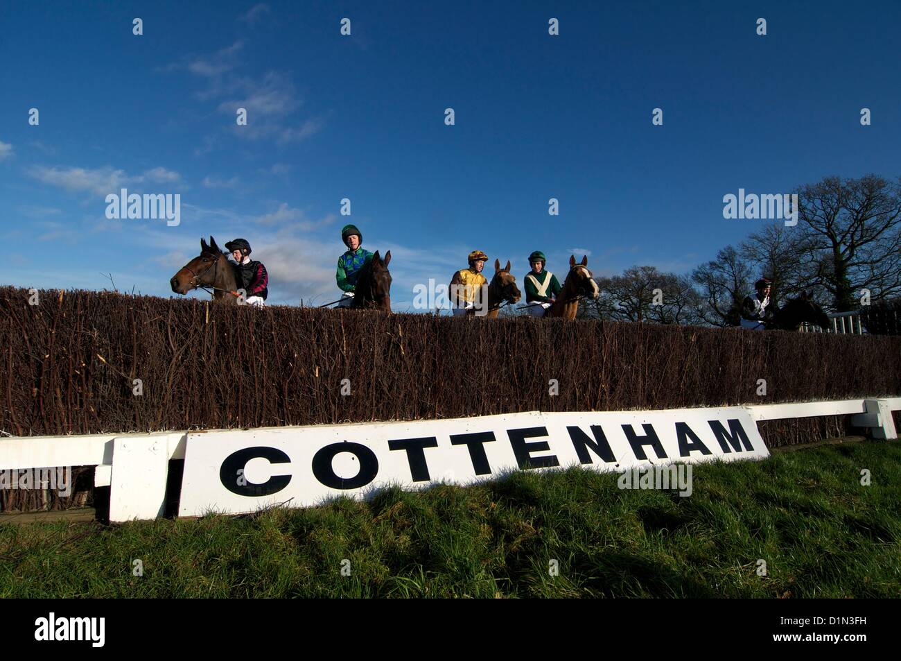Action from the Point to Point Horse Racing of the Cambridgeshire ...
