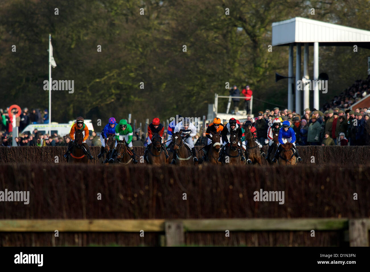 Action from the Point to Point Horse Racing of the Cambridgeshire ...