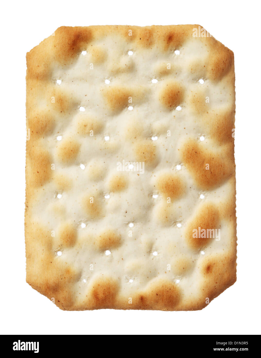 Water cracker isolated on white background, close-up Stock Photo - Alamy
