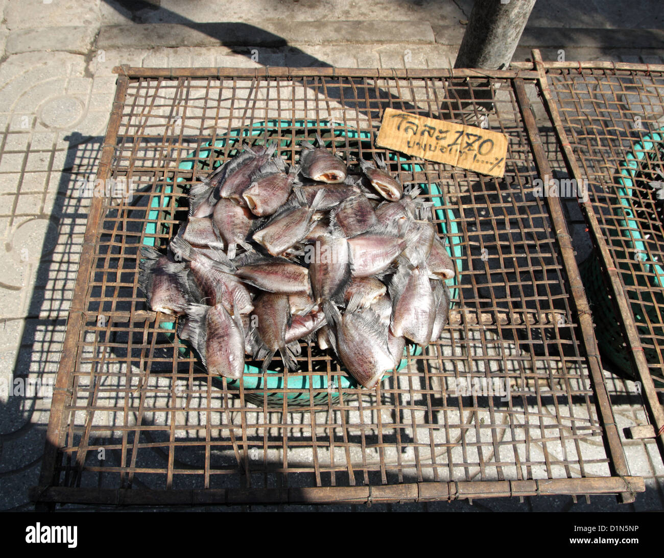 Dry fish stall on street in Bangkok , Thailand Stock Photo - Alamy
