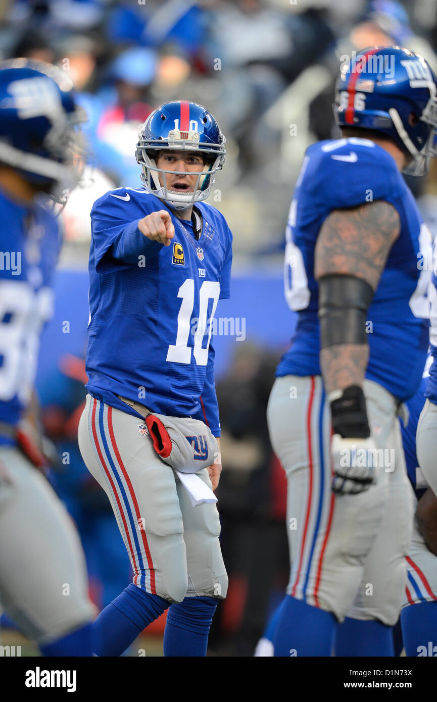 New Jersey, USA. 30 December 2012: New York Giants quarterback Eli ...