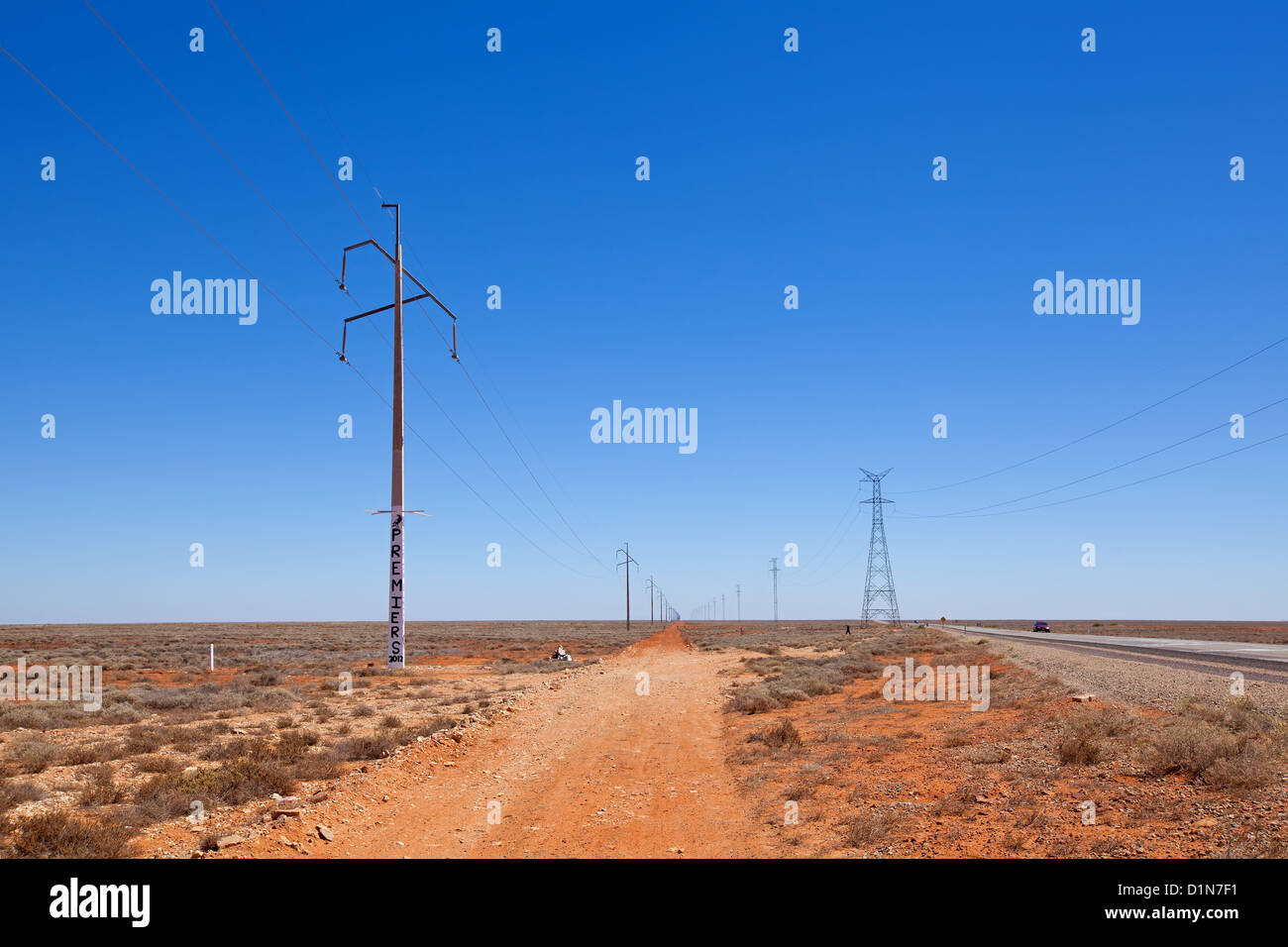 Power lines and road hi-res stock photography and images - Alamy