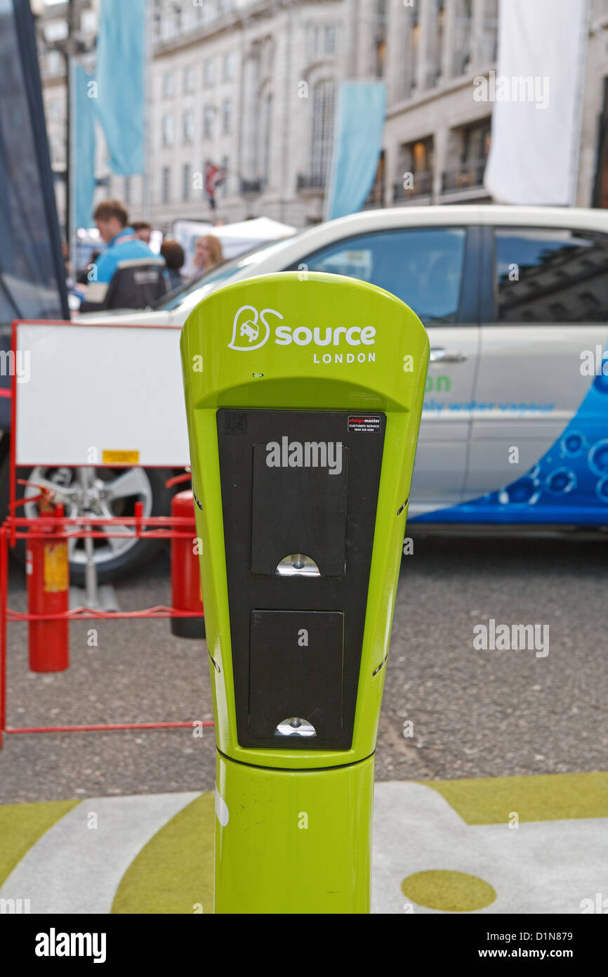 An electric car charging point in london, source London Stock Photo - Alamy
