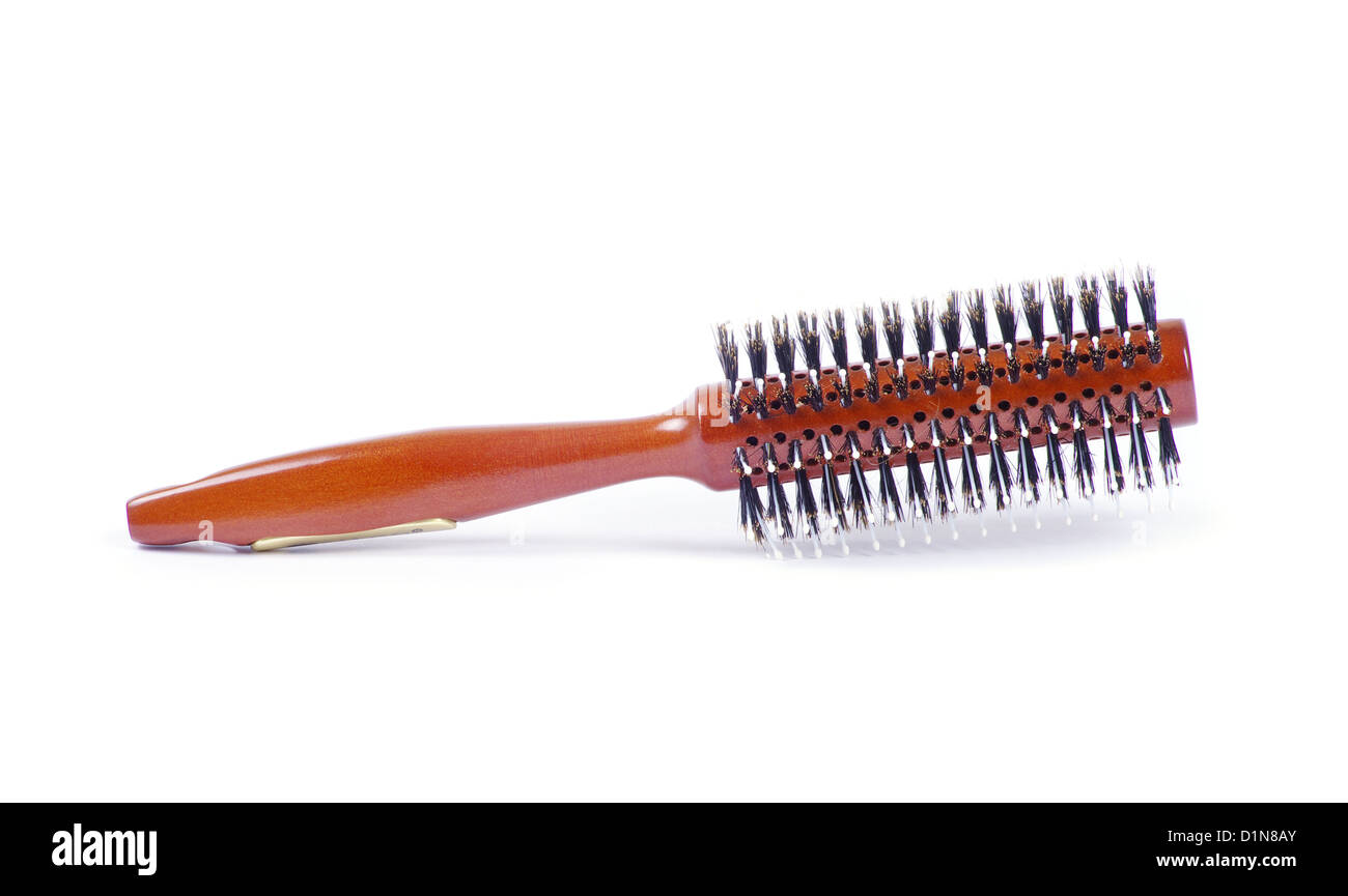 hairbrush isolated on a white background Stock Photo - Alamy