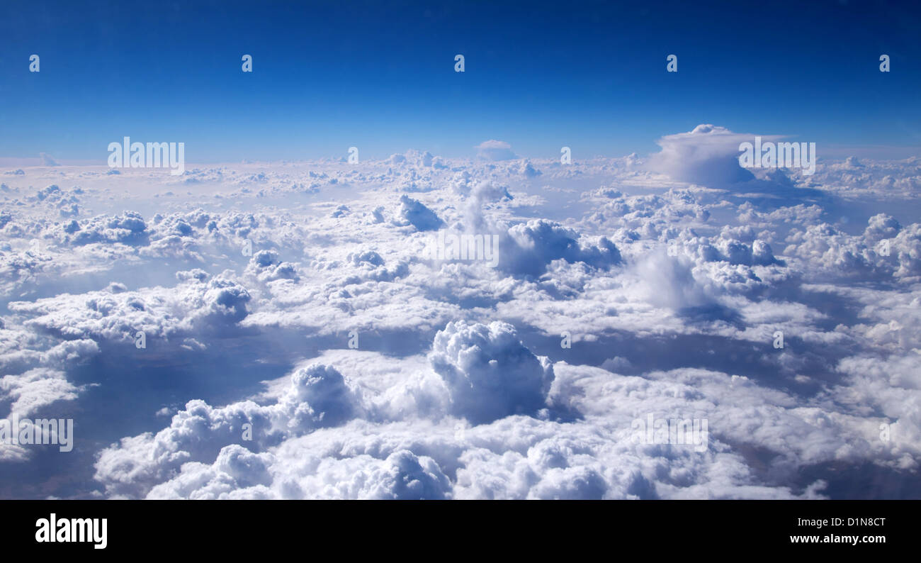 Aerial sky and clouds background Stock Photo - Alamy