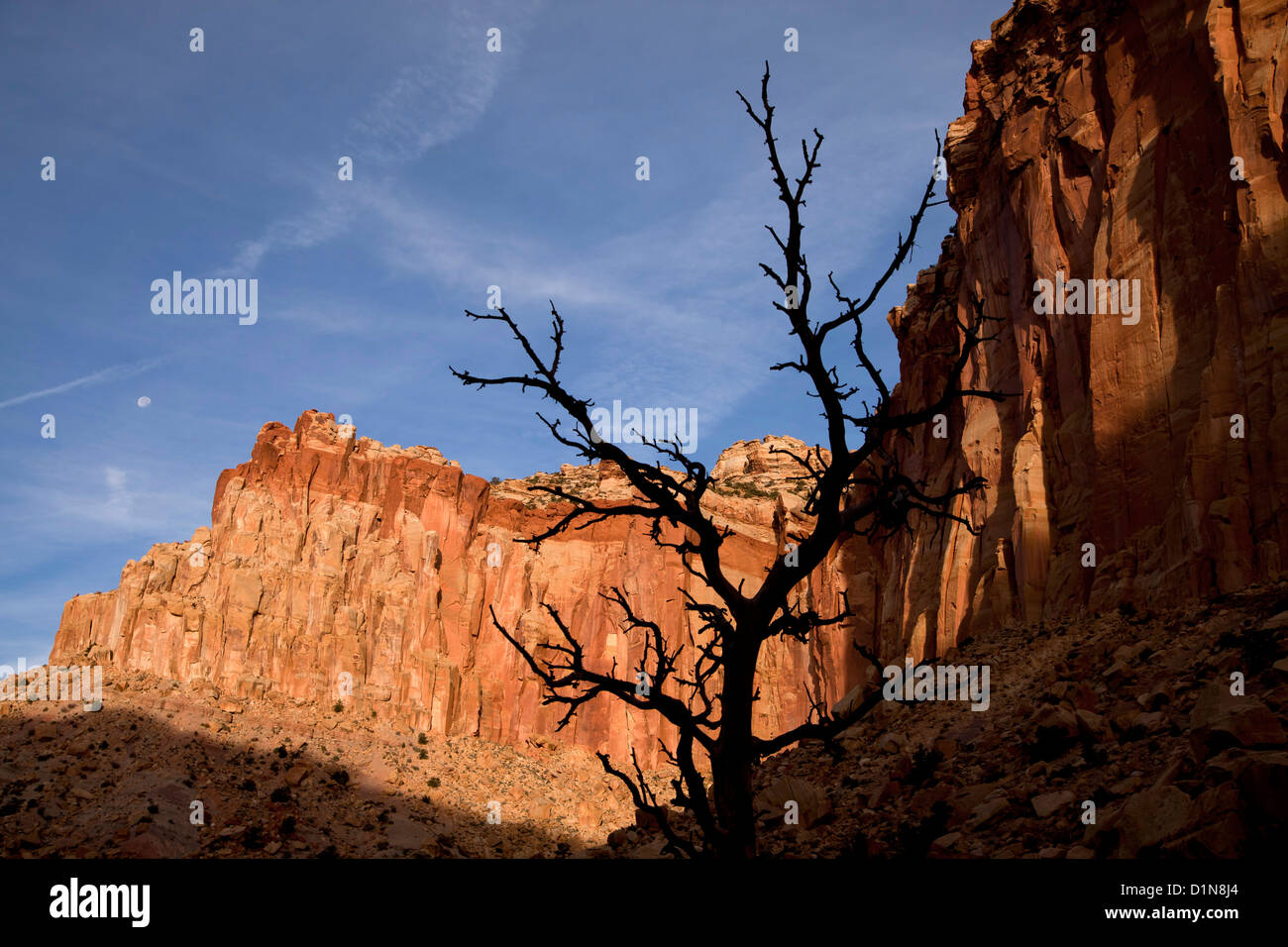 Rock formations at Capitol Reef National Park in Utah, United States of ...