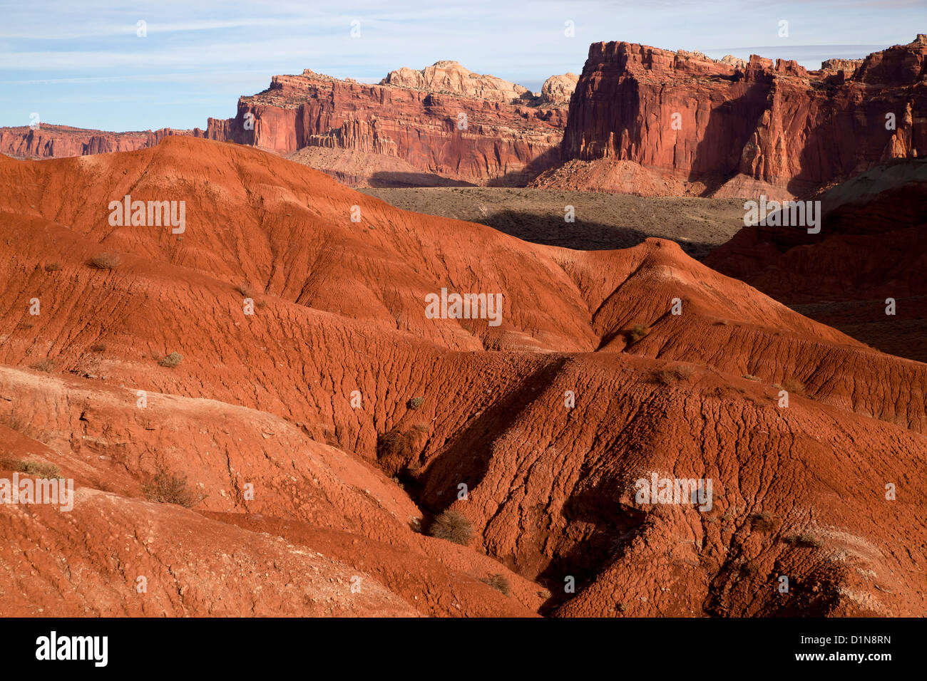 Rock formations at Capitol Reef National Park in Utah, United States of ...