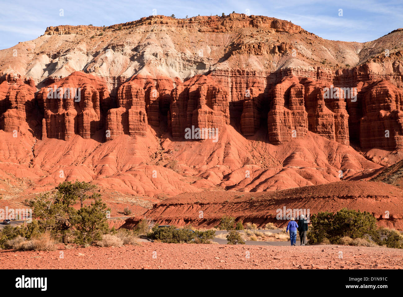 Rock formations at Capitol Reef National Park in Utah, United States of ...