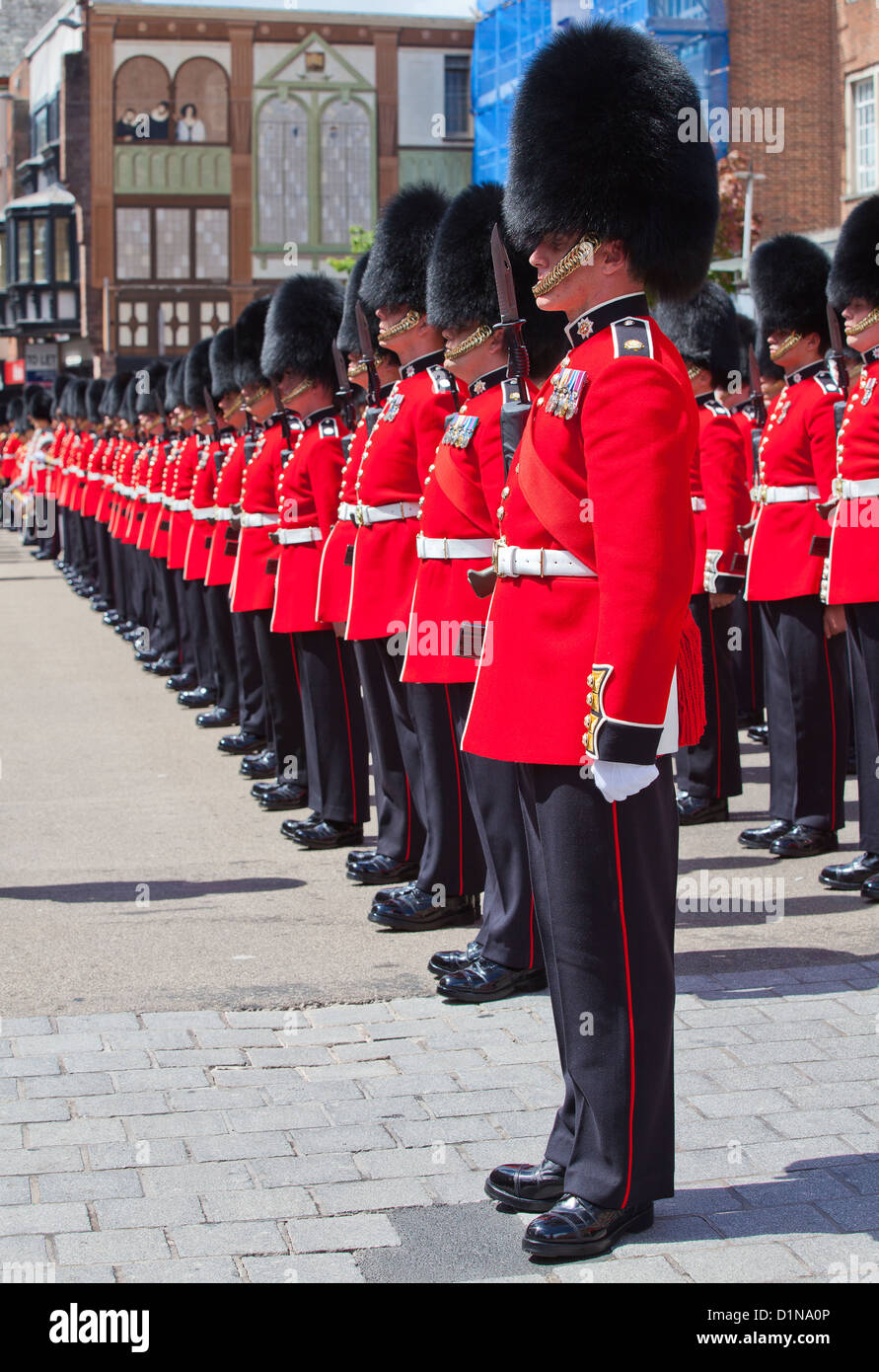 The Coldstream Guards on parade in Exeter, UK, 2011 Stock Photo - Alamy