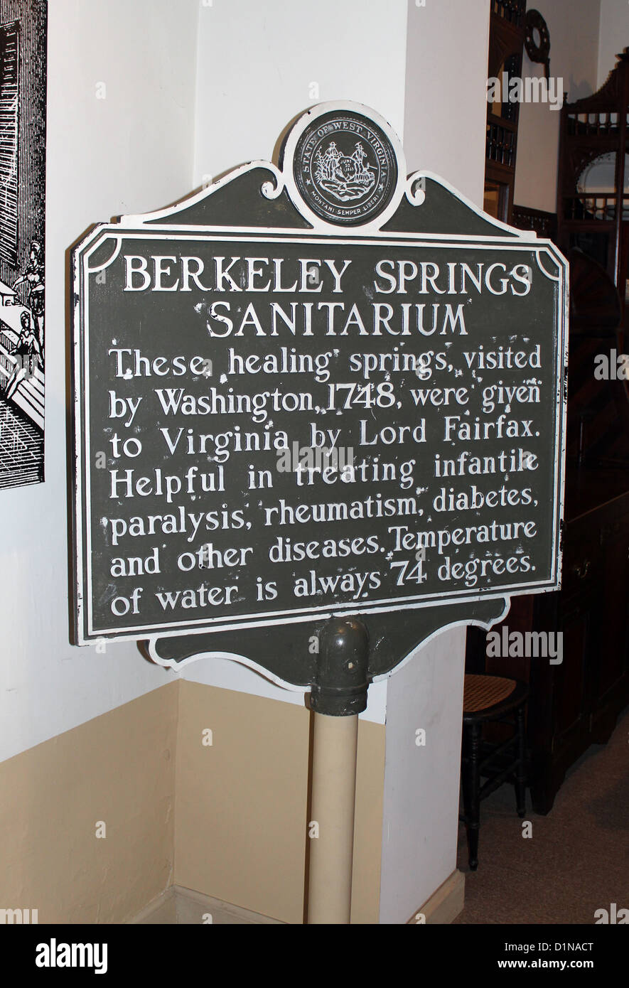 Berkeley Springs Sanitarium, West Virginia, American, USA Stock Photo ...