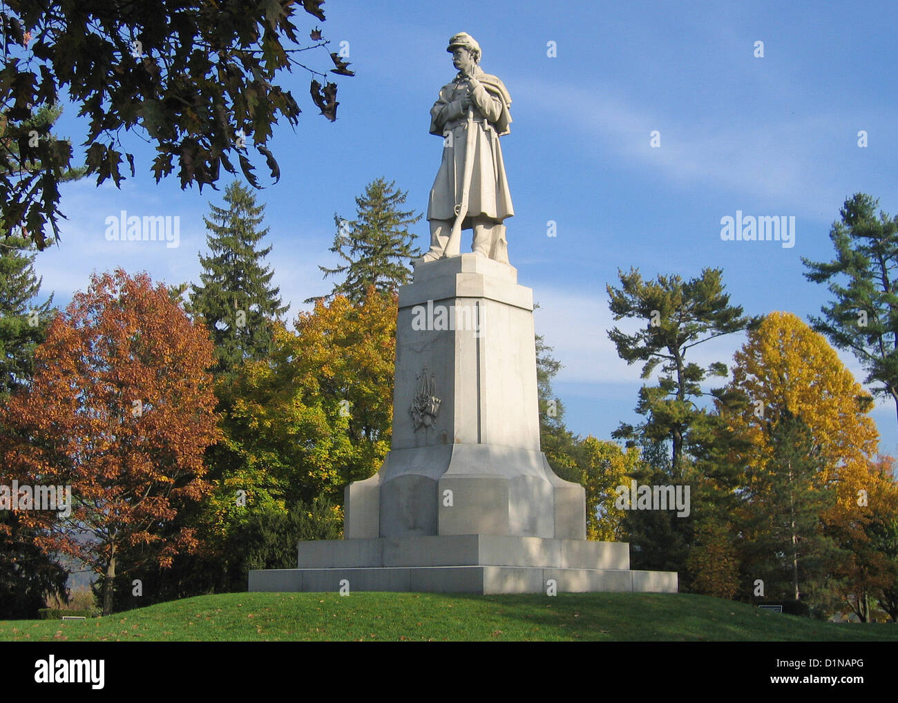 The Private Soldier Monument at Antietam National Battlefield in ...