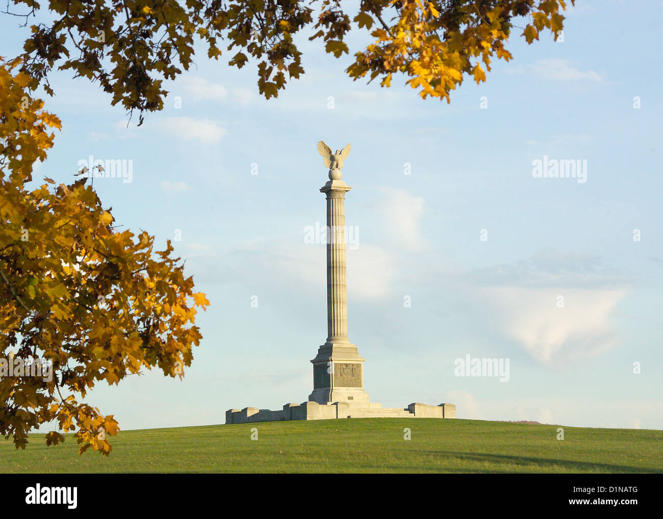 The Antietam National Battlefield in Maryland features the New York ...