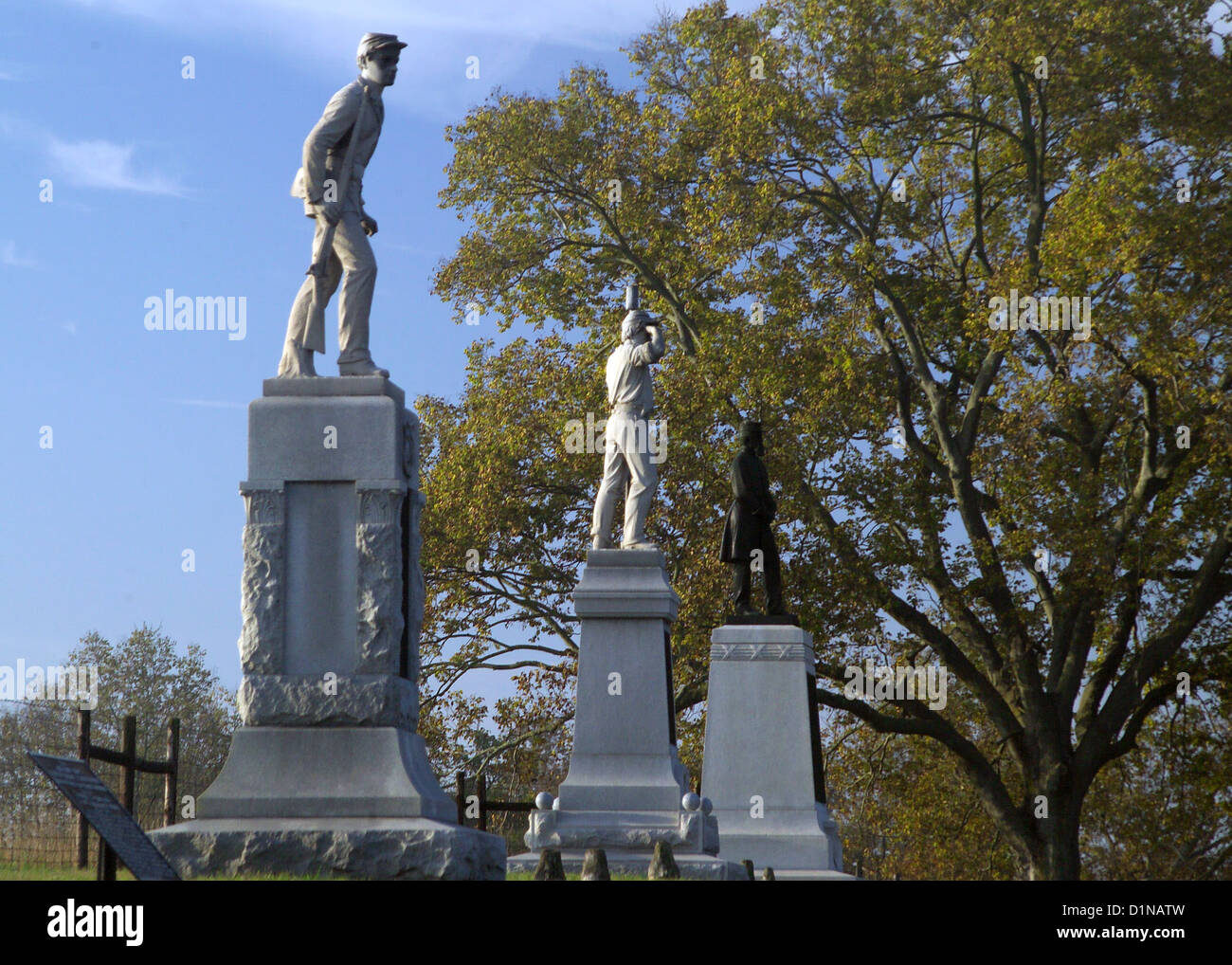 The Antietam National Battlefield in Maryland features several ...