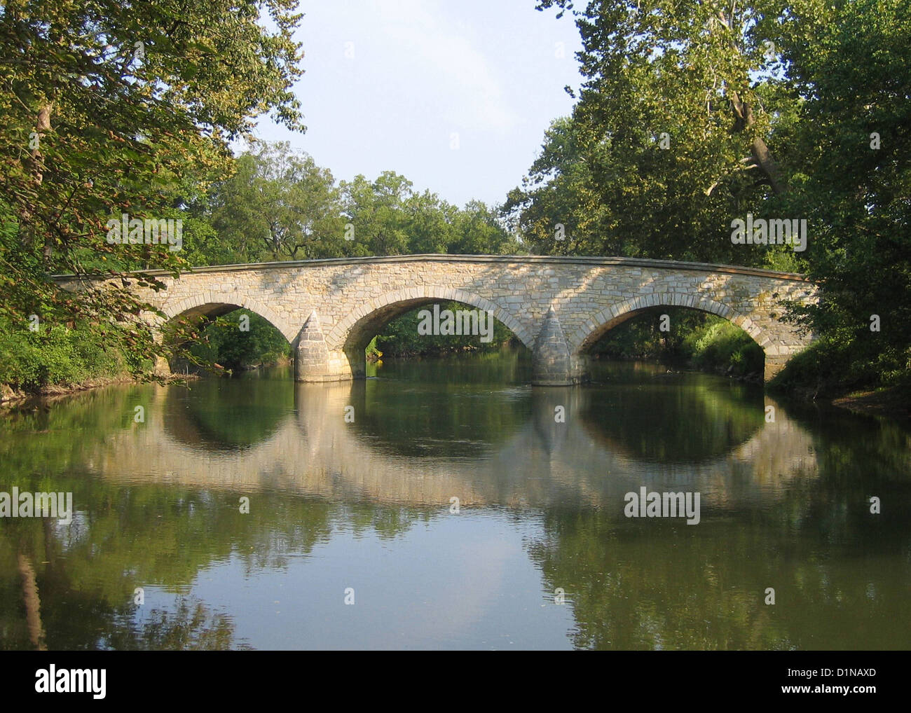 The Burnside Bridge at Antietam National Battlefield in Maryland is a ...