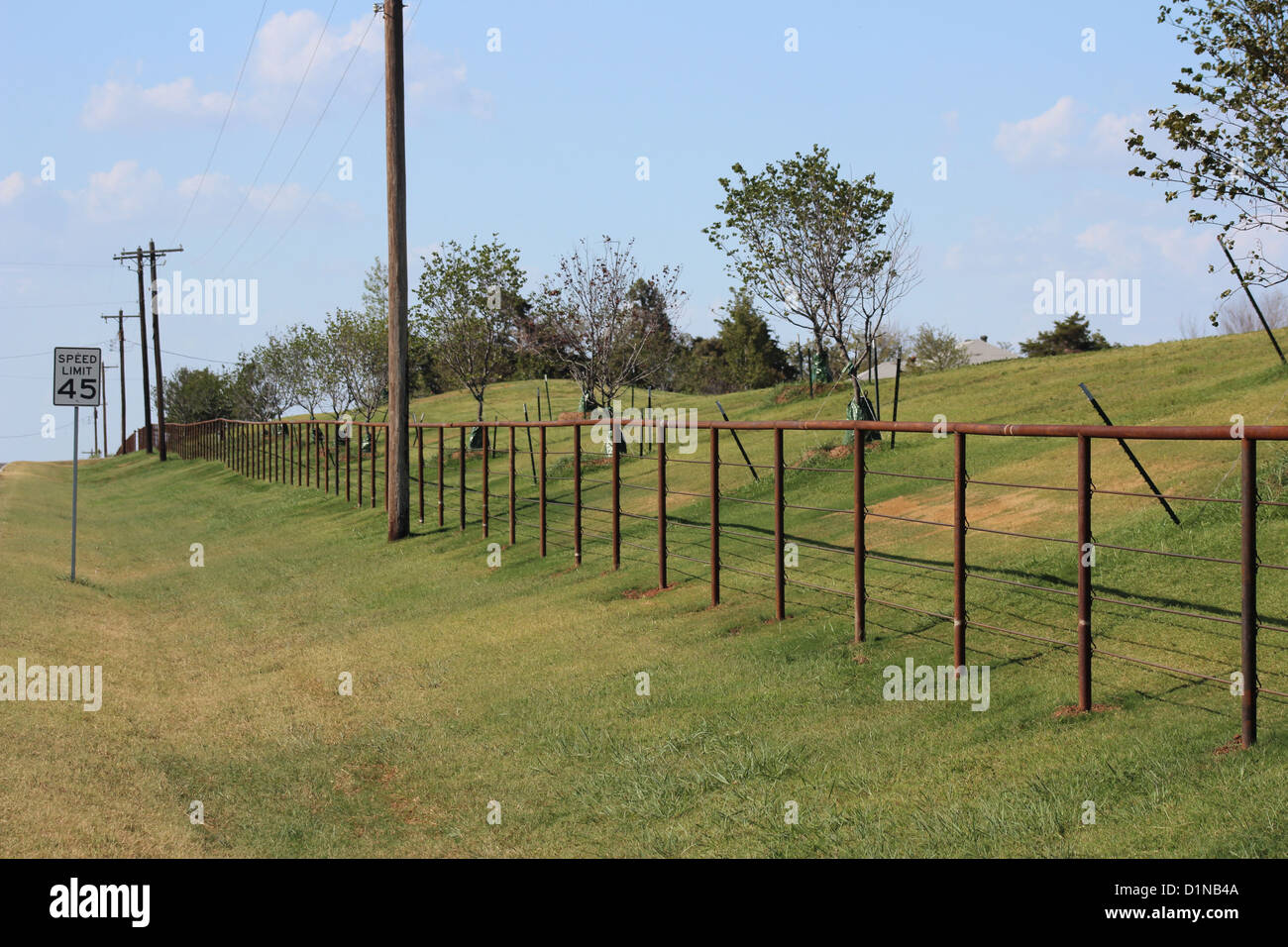 Roadside fence hi-res stock photography and images - Alamy