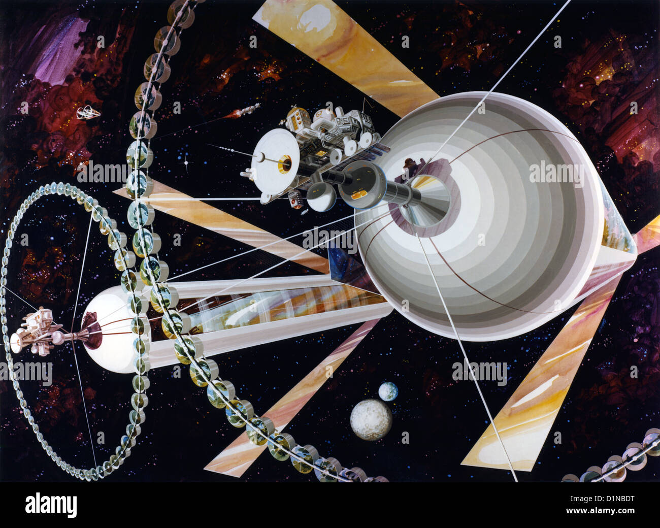 Space colony art from 1970s hi-res stock photography and images - Alamy