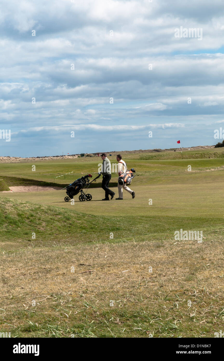 Golf links at Carnoustie Angus Scotland Stock Photo - Alamy